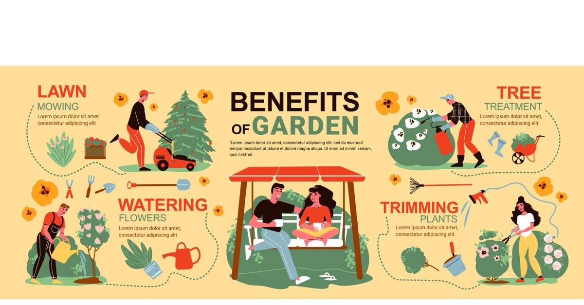 Gardening Infographics 201260512 Vector Illustration Concept