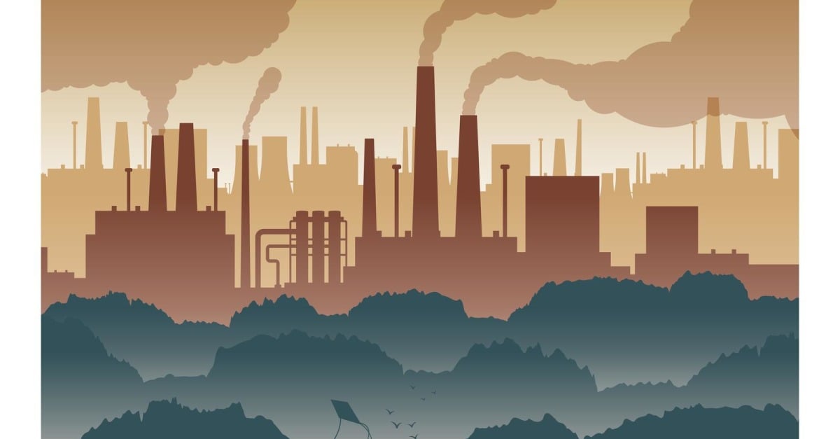 Air Pollution City Abstract 201251819 Vector Illustration Concept