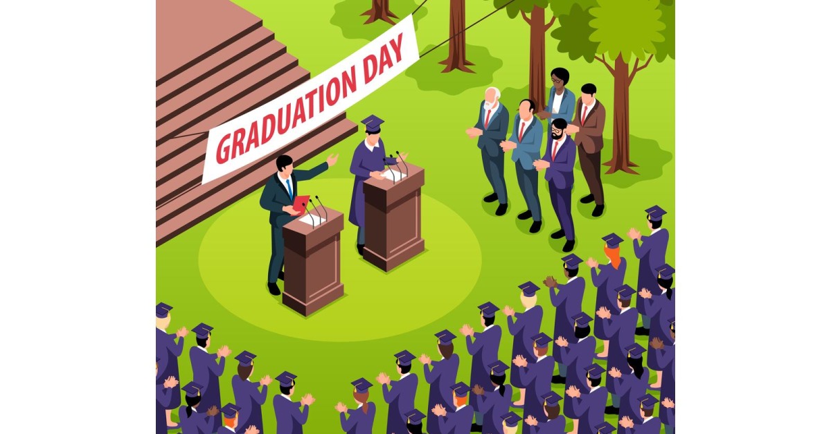 Isometric Graduation Illustration 201210516 Vector Illustration Concept