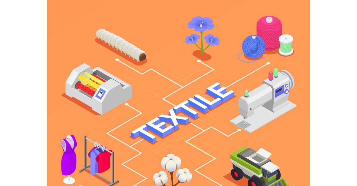 Usine Textile Filature Industrie Isométrique 201220110 Concept ...