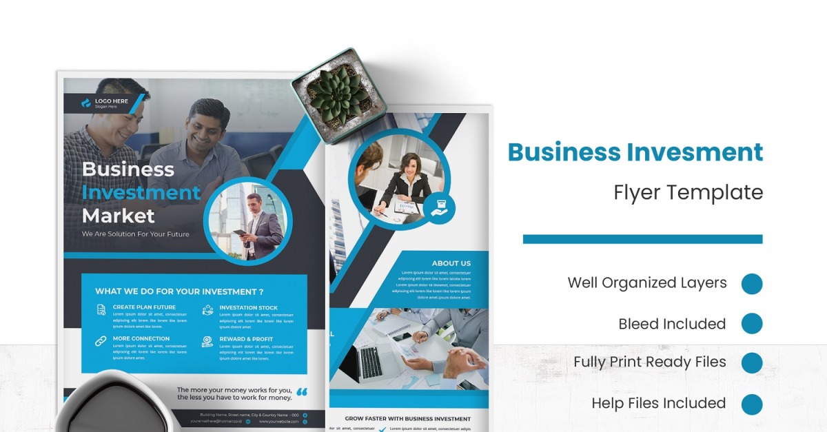 Business Investment Flyer #212346 - TemplateMonster