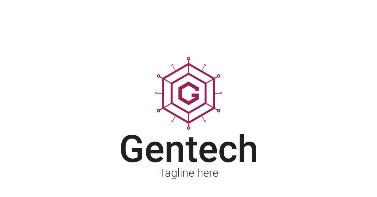 G Letter Gentech Logo Design Template - TemplateMonster