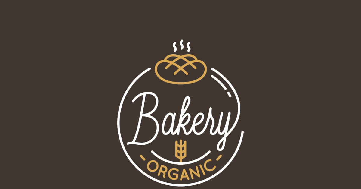 Bakery Shop Logo. Round Linear Of Bread - TemplateMonster
