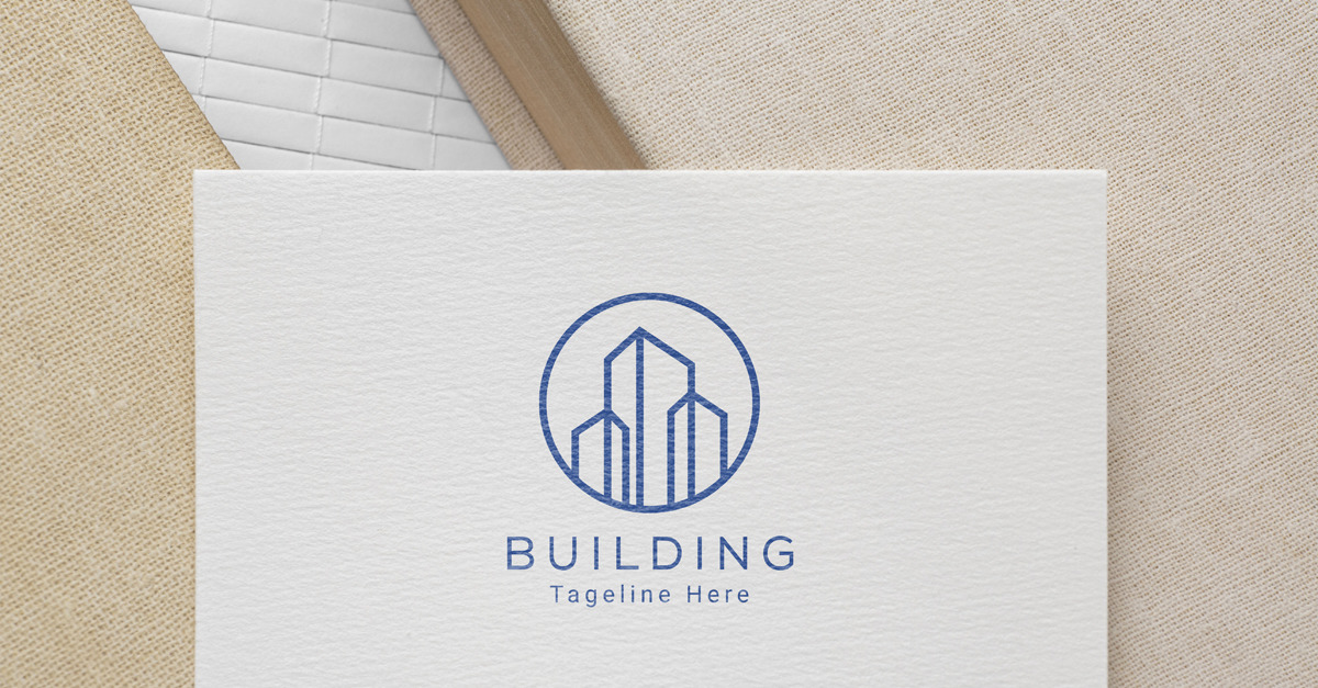 Minimalist Bina Logo Tasarımı - Emlak Logo Tasarımı