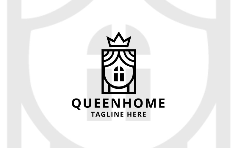Queen Home Real Estate Logo #212883 - TemplateMonster