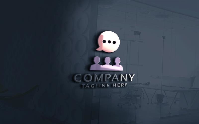 Business Chat Logo Vector Template #213073 - TemplateMonster