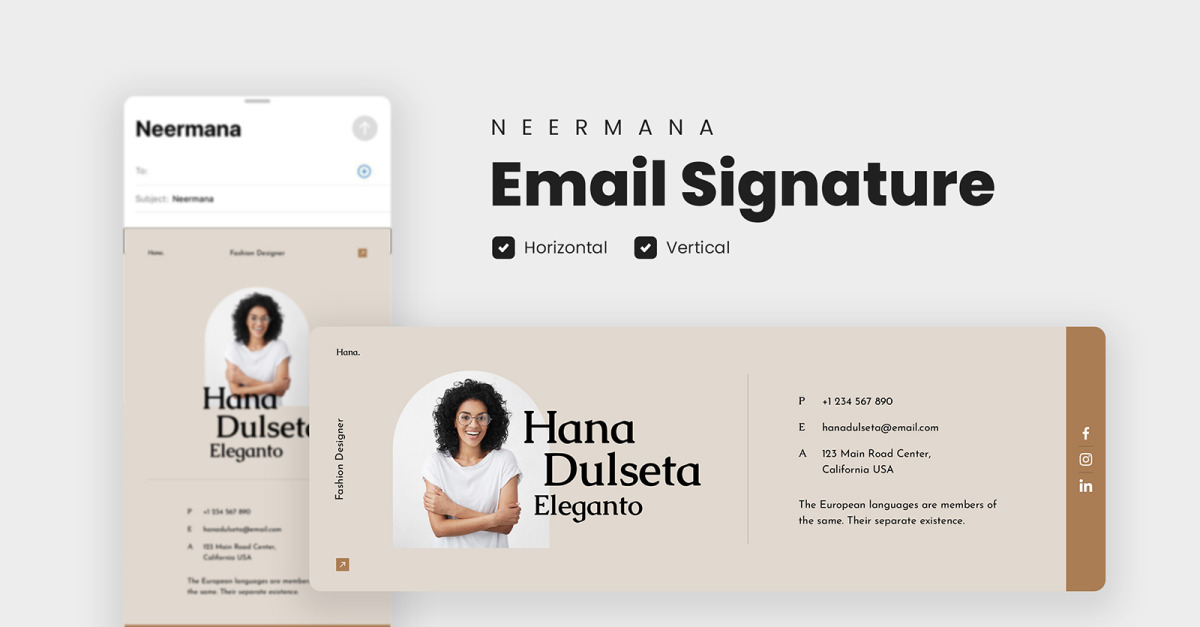 Earth Style - Email Signature Template - TemplateMonster