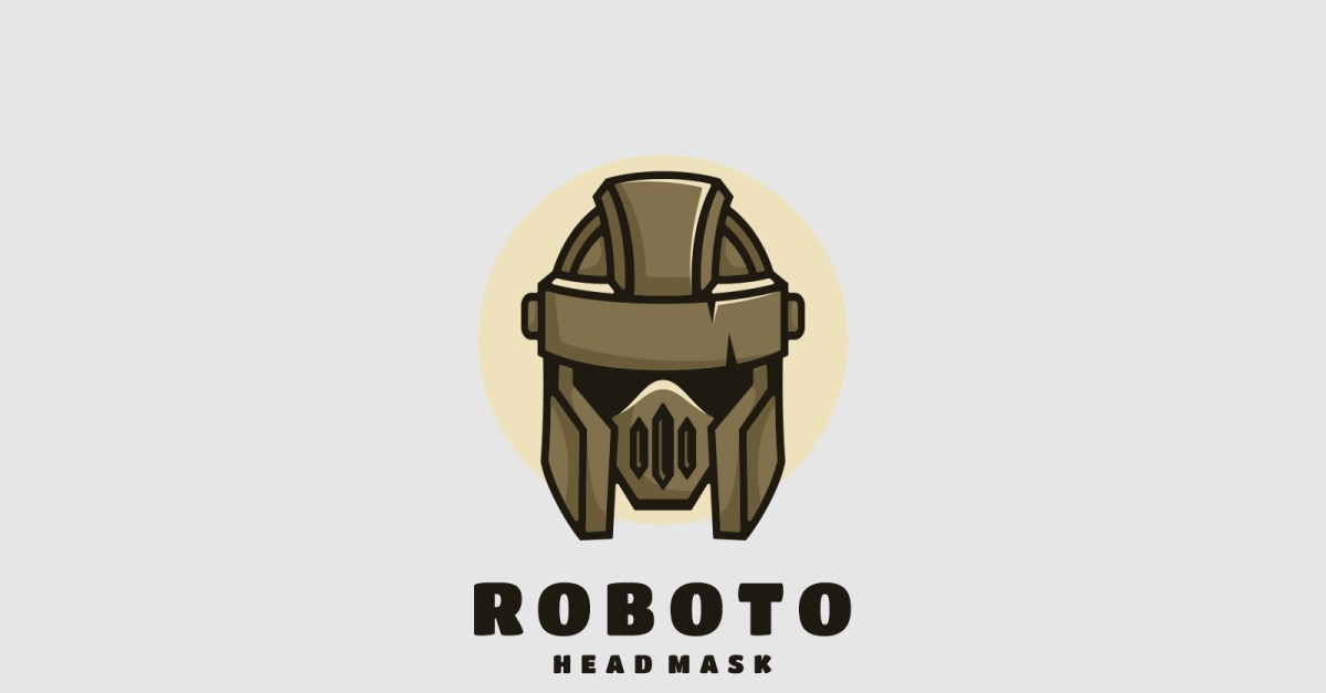Logo jednoduchého maskota Roboto #213129 - TemplateMonster