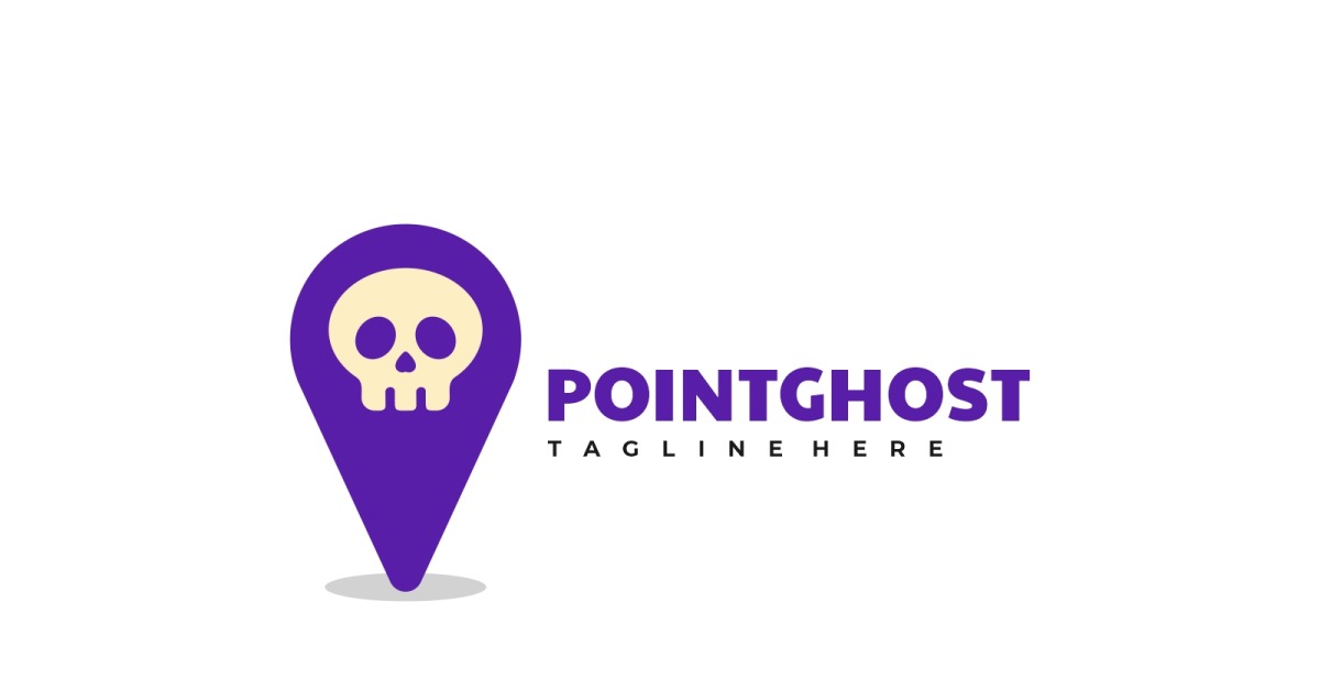 Point Ghost Simple Logo Template #213213 - TemplateMonster