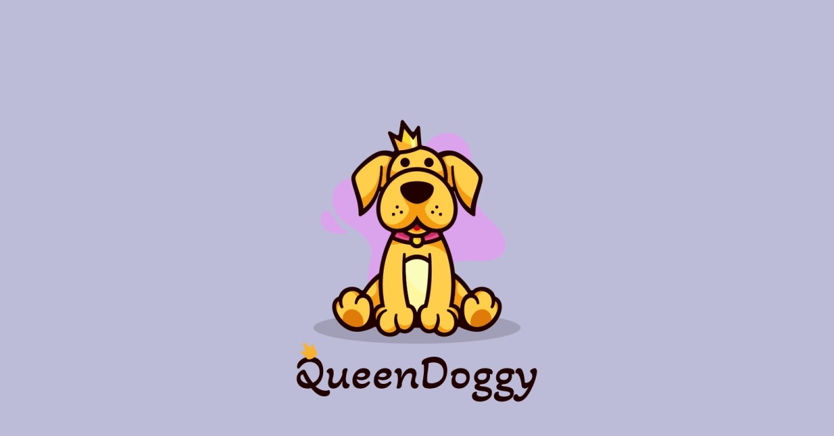 Queen Doggy Cartoon Logo Style #213215 - TemplateMonster