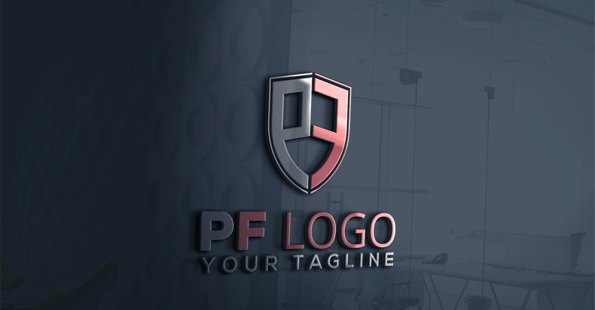 P F Business Creative Logo Design Template - TemplateMonster