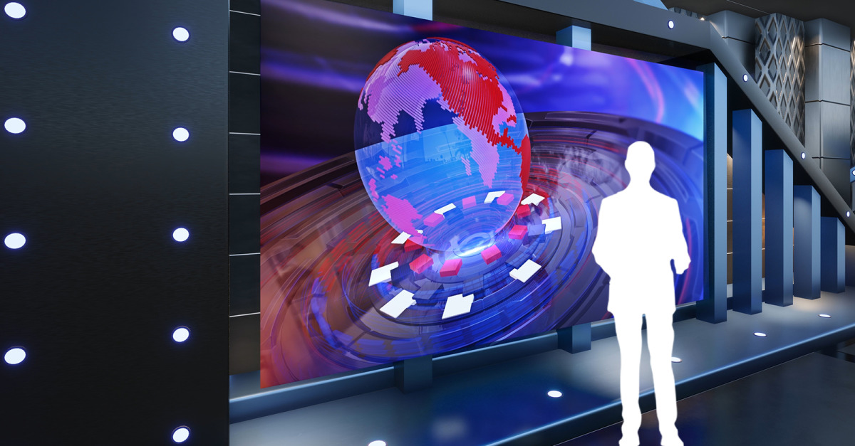 Virtual Studio Background Loop B6011 Stock Motion Graphics