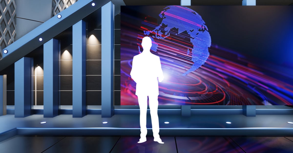 Virtual Studio Background Loop B6013 Stock Motion Graphics