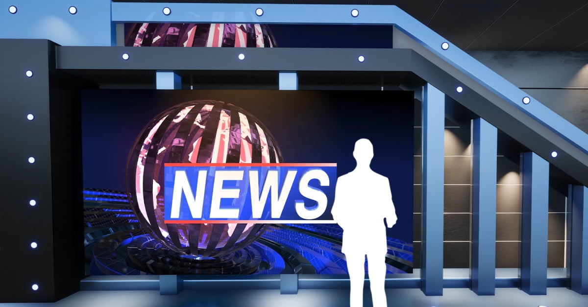 Virtual Studio Background Loop B606 Stock Motion Graphics