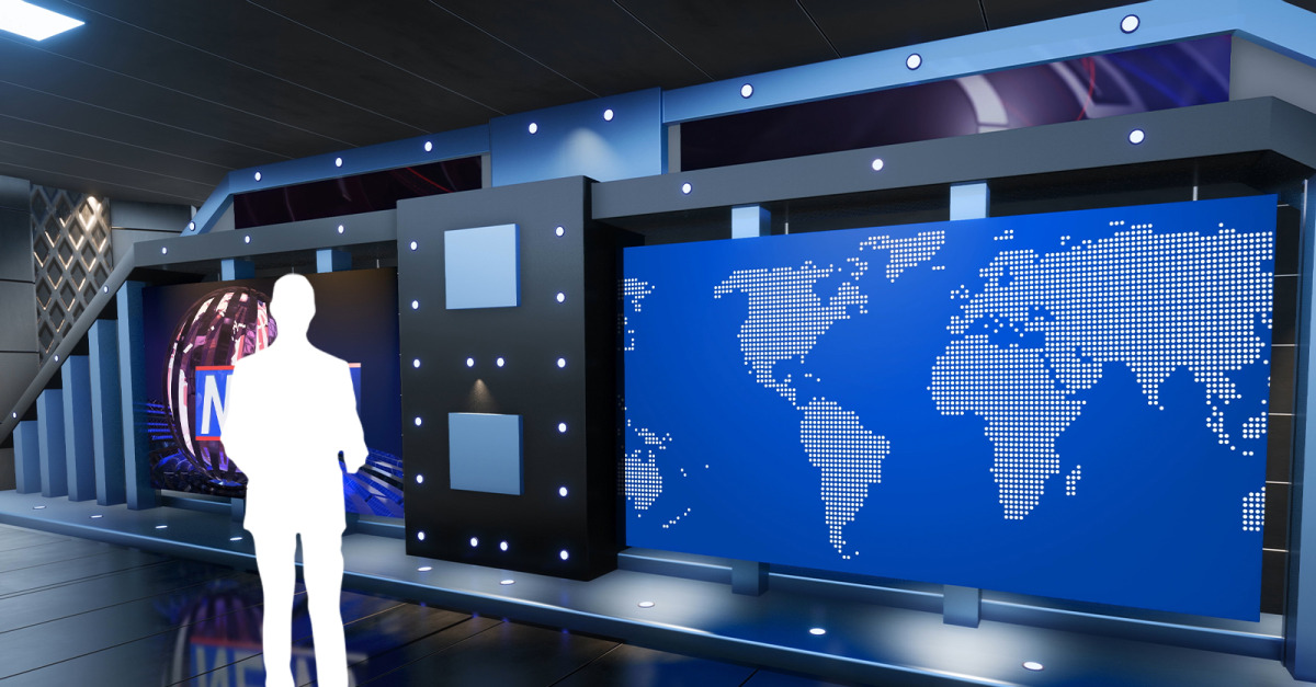 Virtual Studio Background Loop B607 Stock Motion Graphics