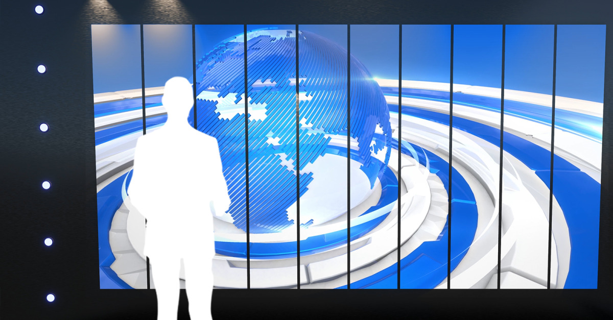 Virtual Studio Background Loop B609 Stock Motion Graphics