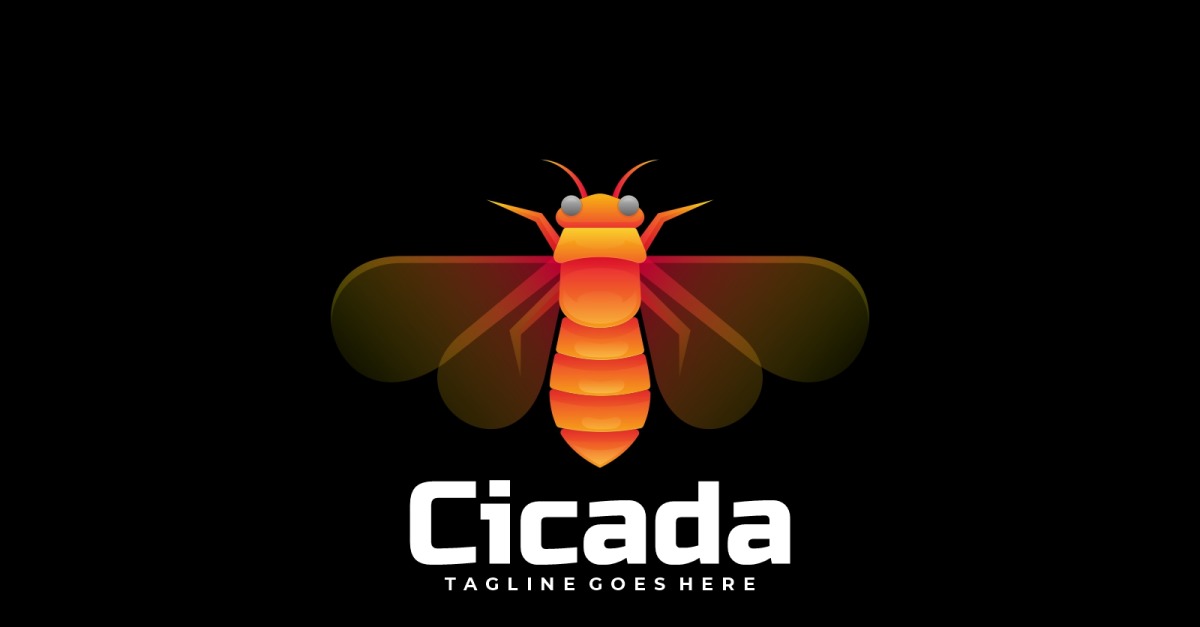 Cicada Gradient Logo Style #213662 - TemplateMonster