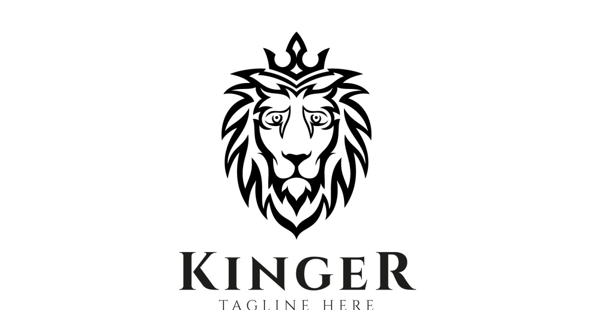 Kinger-Lion Logo Tasarım Şablonu #213693 - TemplateMonster