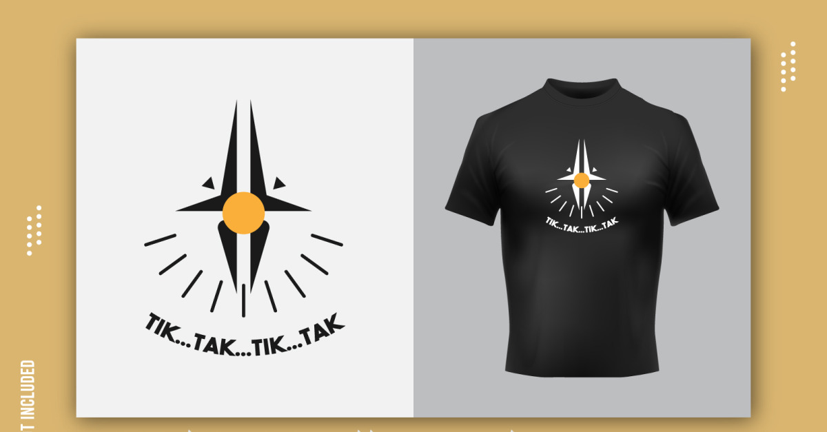 Creative Minimal T-Shirt Sticker Template - TemplateMonster