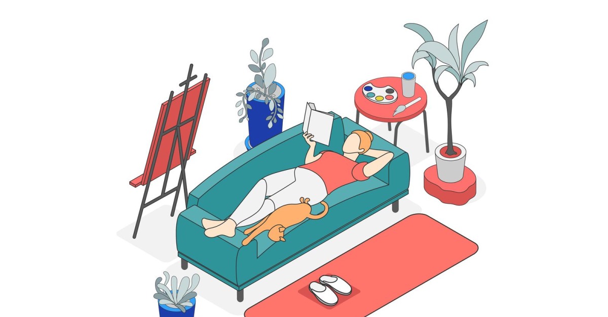 Self Care Concept Isometric Background 200930118 Vector Illustration ...