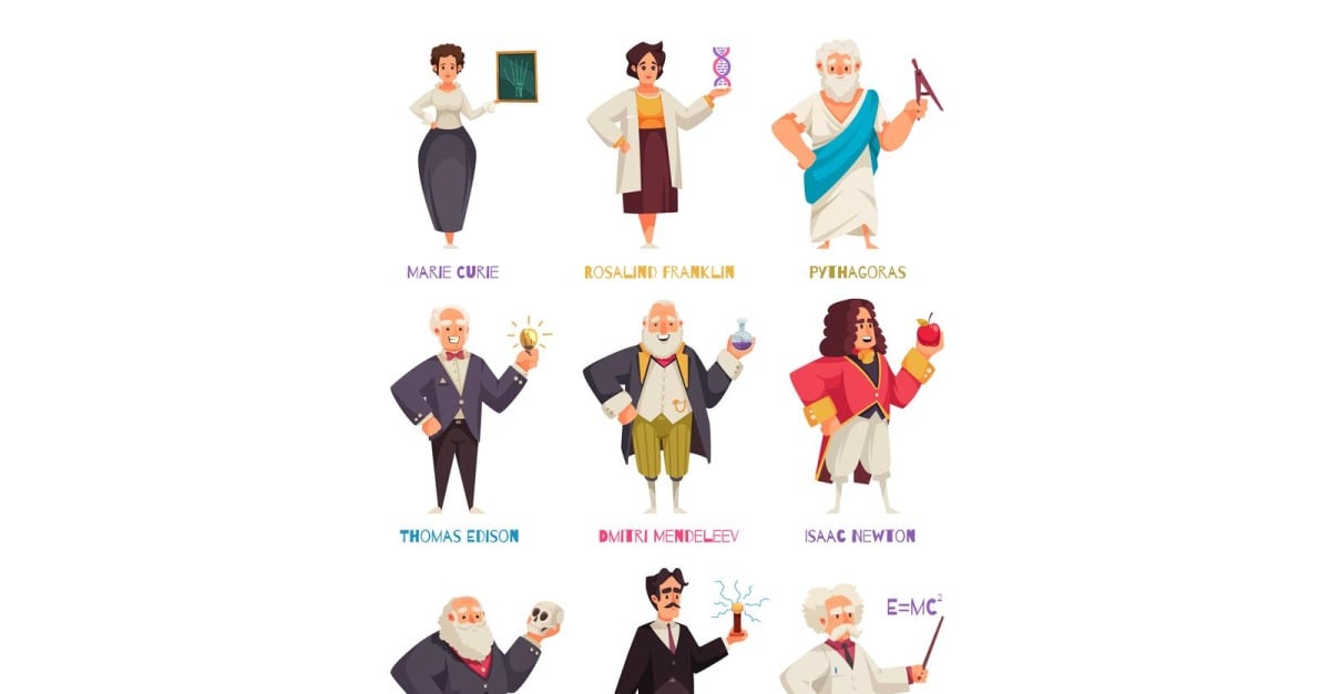 Famous Scientists Set 201112622 Vector Illustration Concept