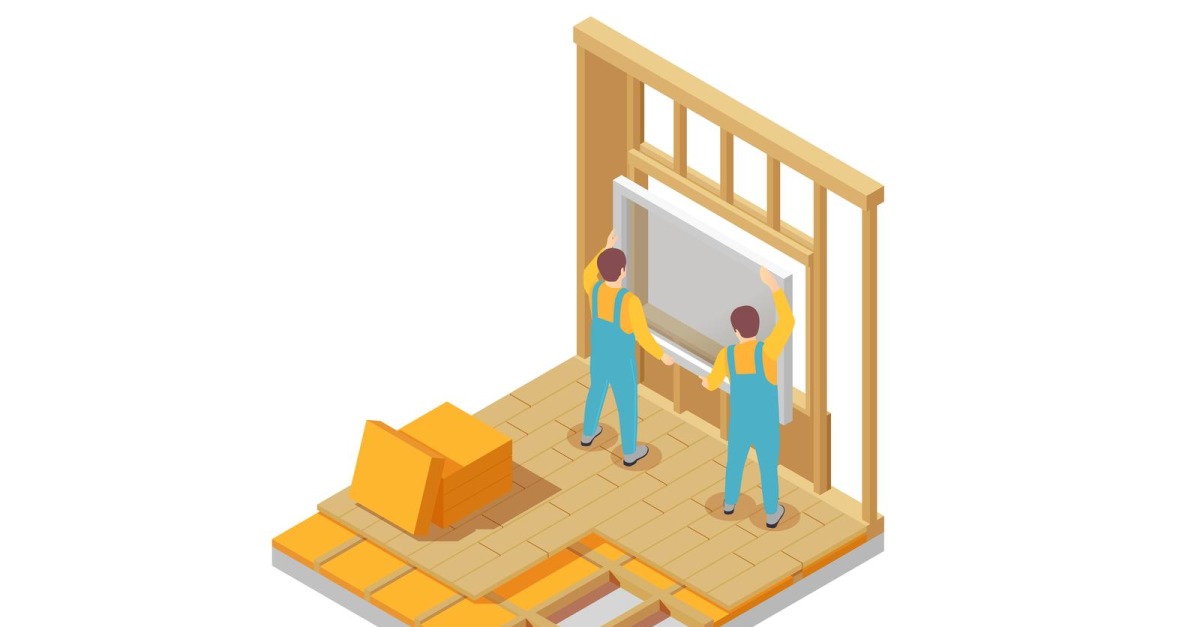 Modular Frame Building Isometric 201120116 Vector Illustration Concept