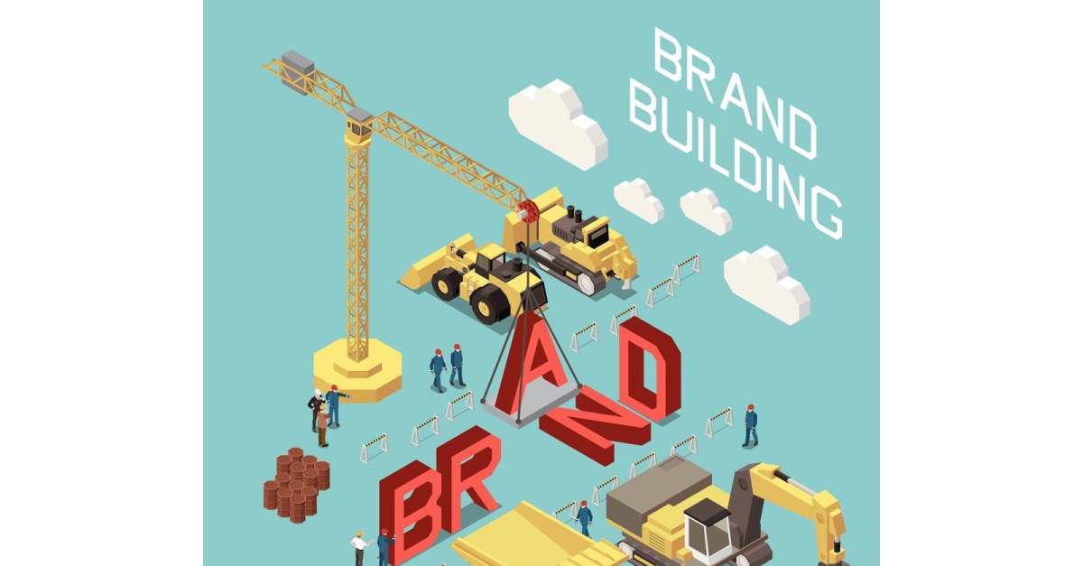 Brand Building Branding Isometric Concept 201110915 Vector Illustration ...