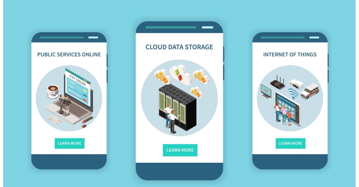 Digital Transformation Digitization Isometric 201110925 Vector ...