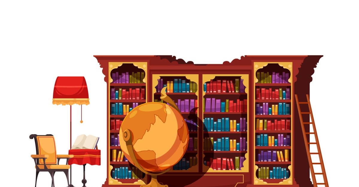Old Library Book 201112607 Vector Illustration Concept