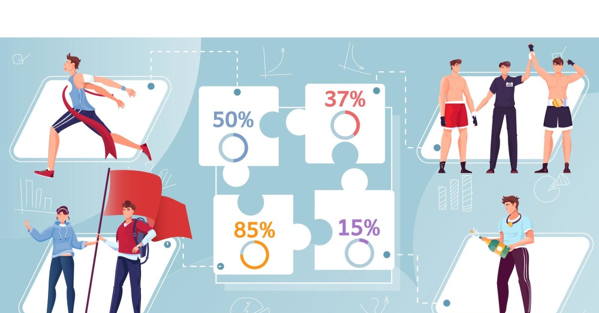 Winner Infographic Flat 201051111 Vector Illustration Concept