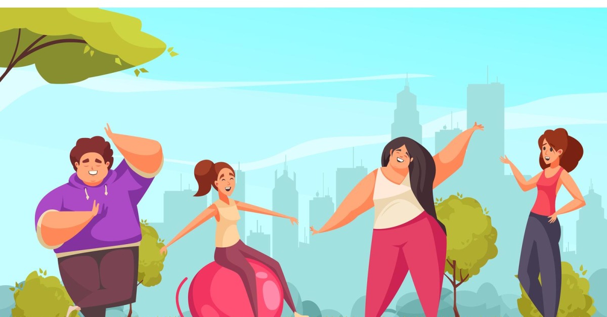 Corps de remise en forme positive 201012604 Concept d'illustration ...