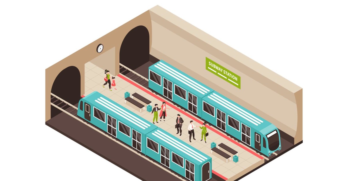 Isometrisk Metro Subway Illustration 200912110 Vektor Illustration koncept