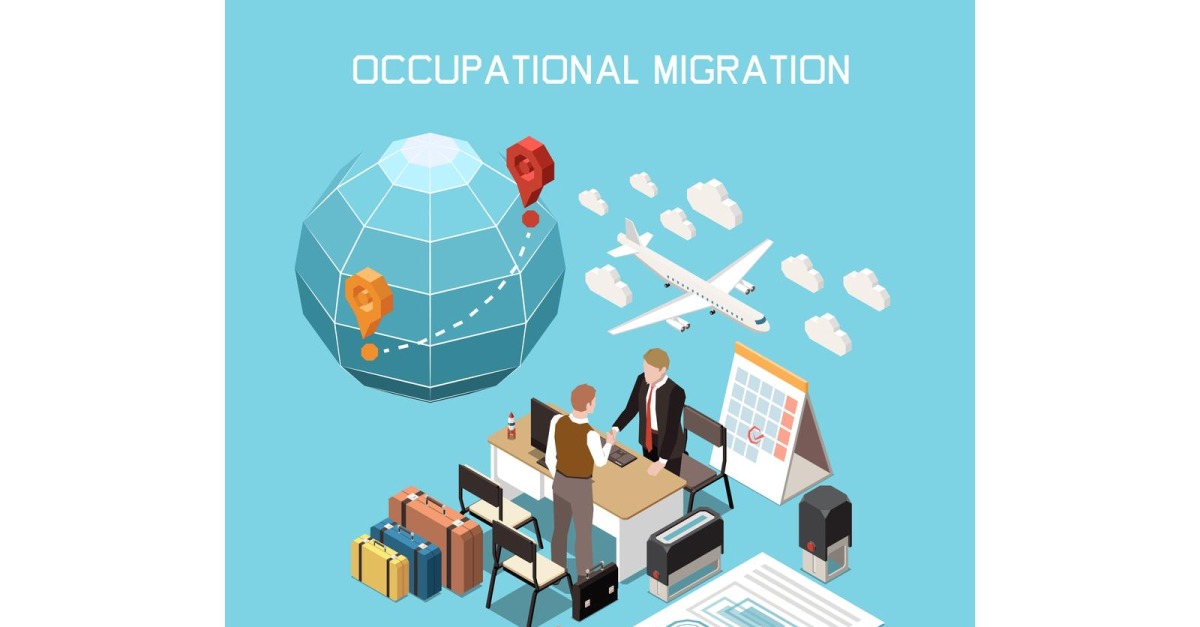 Population Mobility Migration Displacement Isometric 200910928 Vector ...