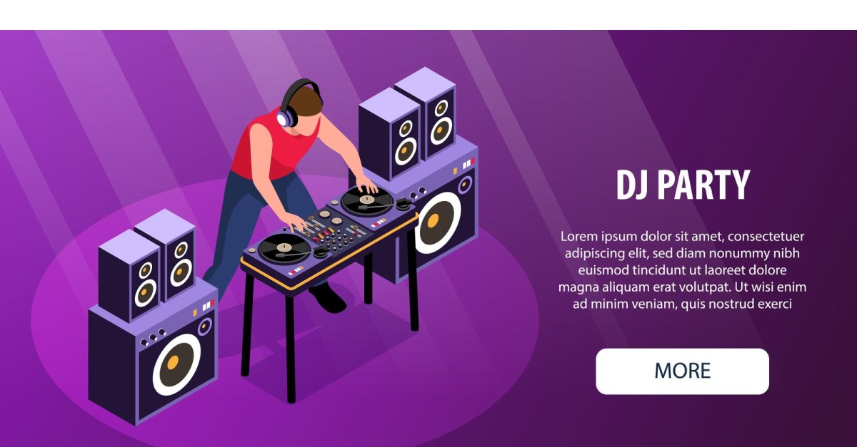 Isometric Dj 200910539 Vector Illustration Concept