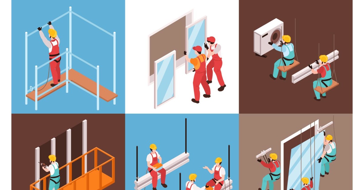 Isometric Fitter Design Concept 200912145 Vector Illustration Concept