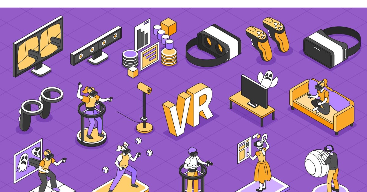 Isometric Vr Set 200912130 Vector Illustration Concept