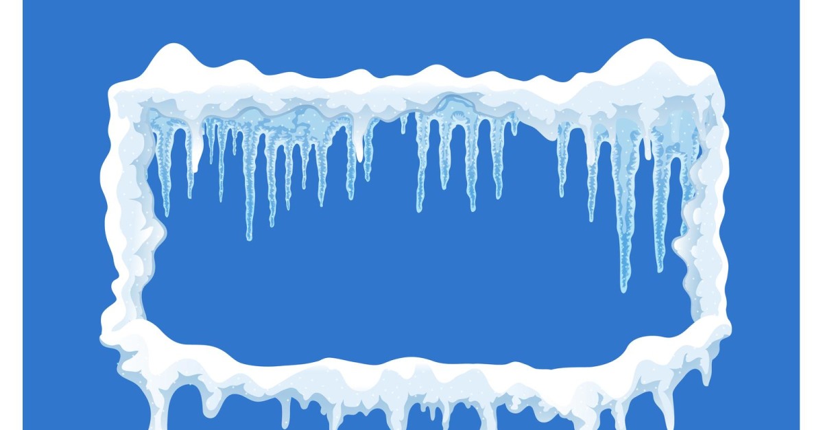 Snow Ice Cap Frame 200900320 Vector Illustration Concept
