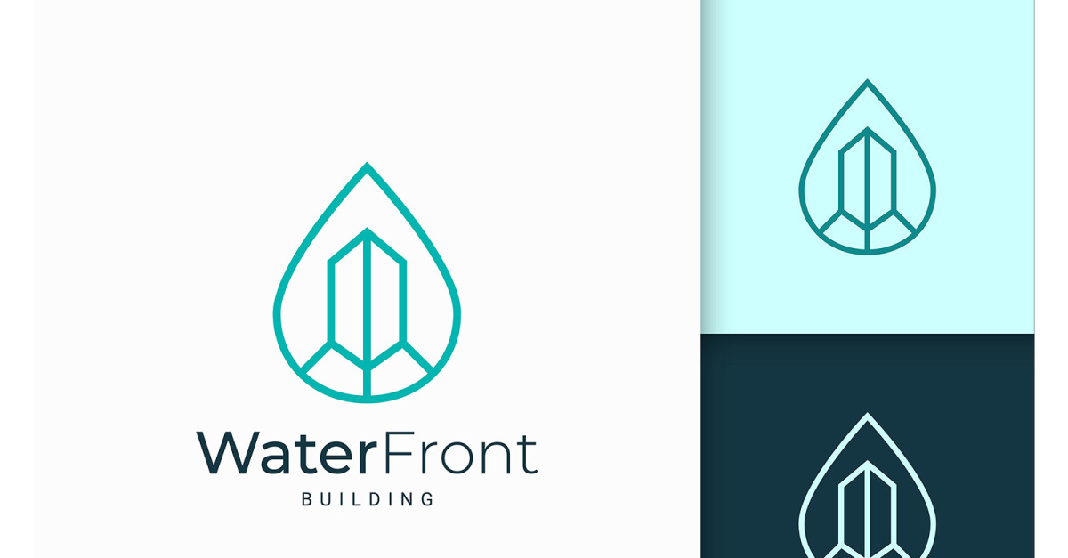 Waterfront Resort or Property Logo #215449 - TemplateMonster