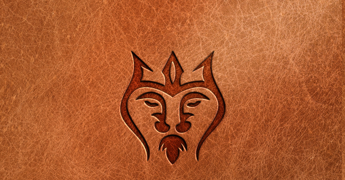 Lion Head svärd maskot logotyp mall #215586 - TemplateMonster