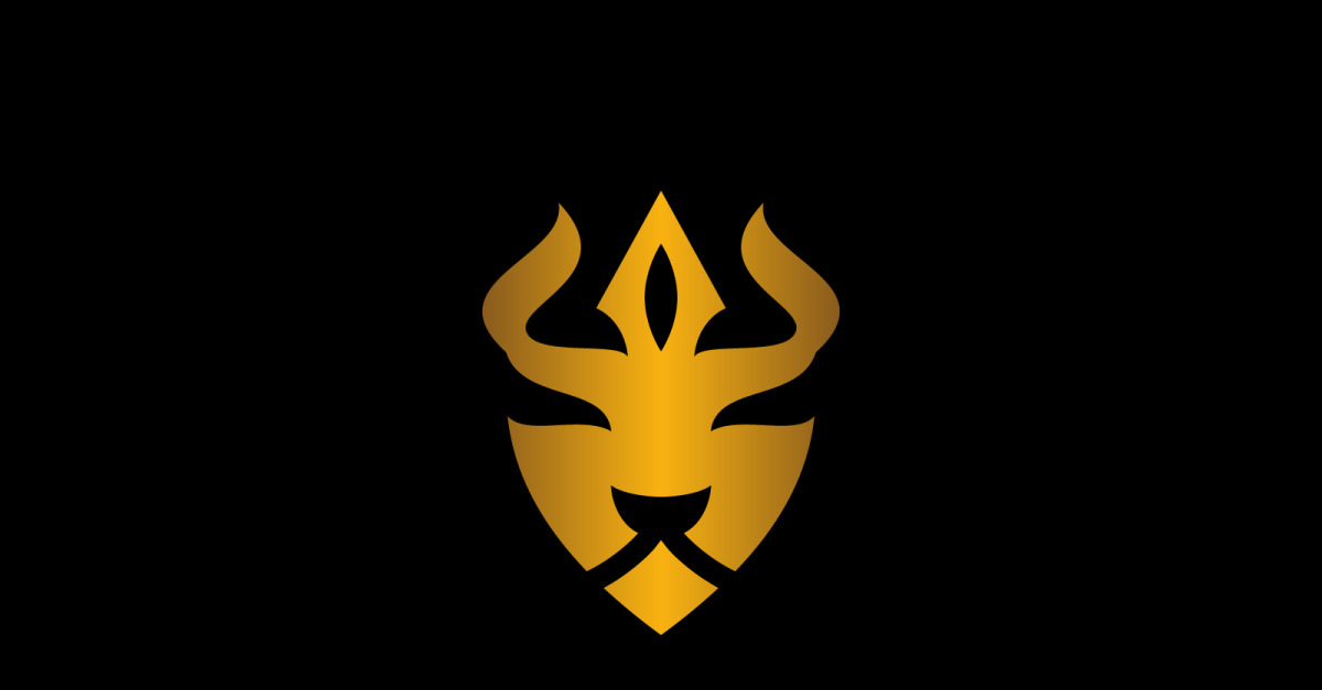 Lion Head svärd sköld logotyp mall #215587 - TemplateMonster