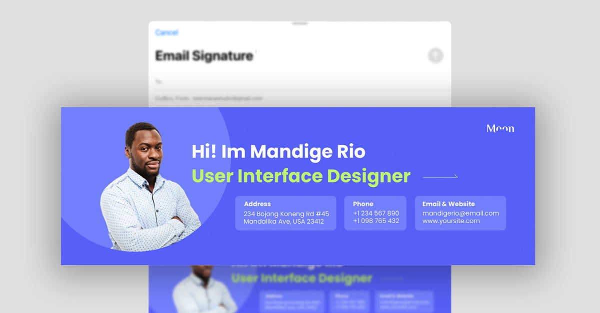UI Designer Email Signature Template - TemplateMonster