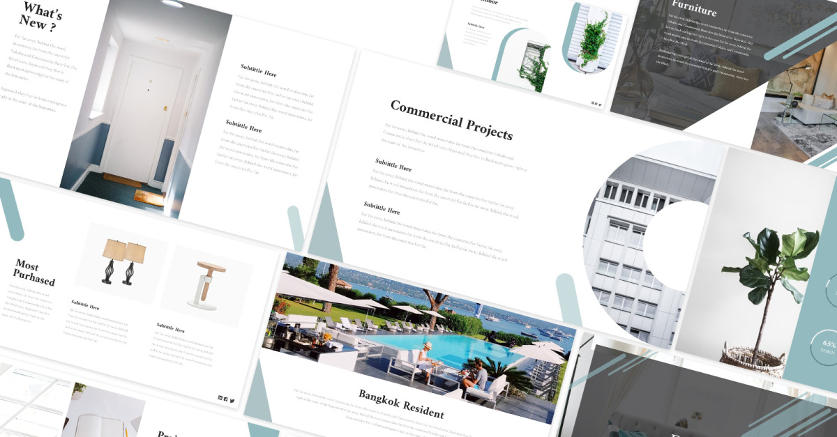 Escape Modern Furniture Google Slides Template