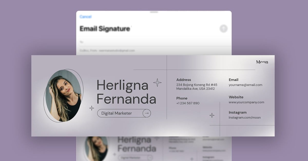 Modern Retro Email Signature Template - TemplateMonster