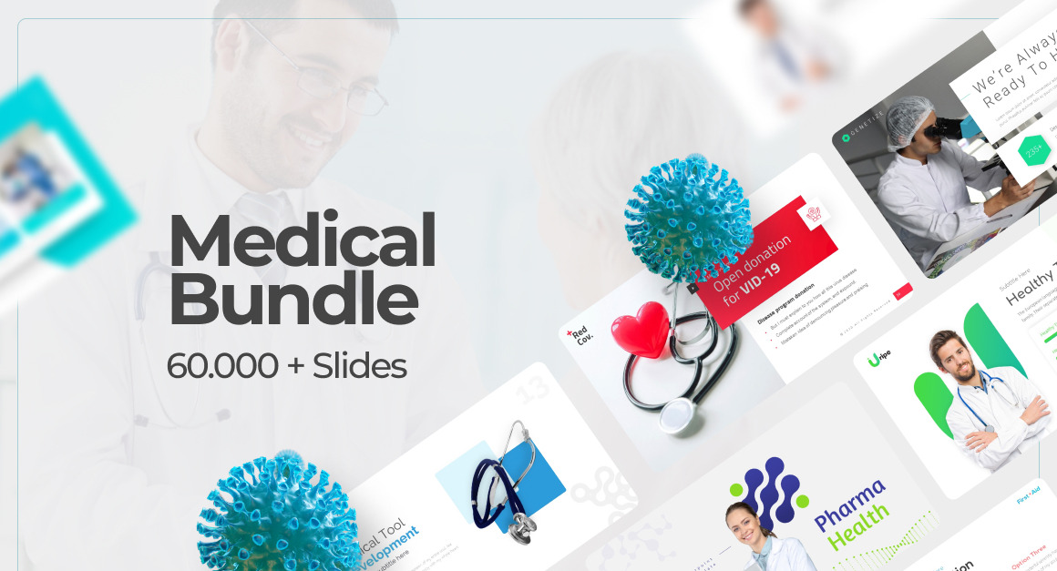 60.000+ Medical Bundle PowerPoint Template - TemplateMonster