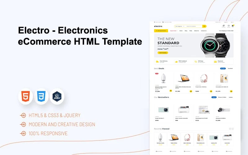 Electro - Electronics eCommerce HTML Template