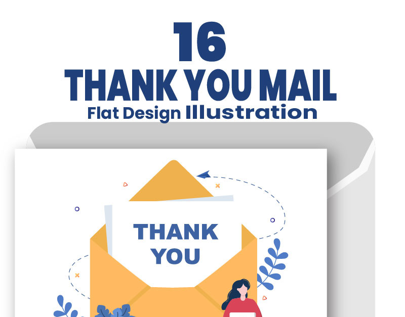 16 Email Thank You Banner Illustration - TemplateMonster