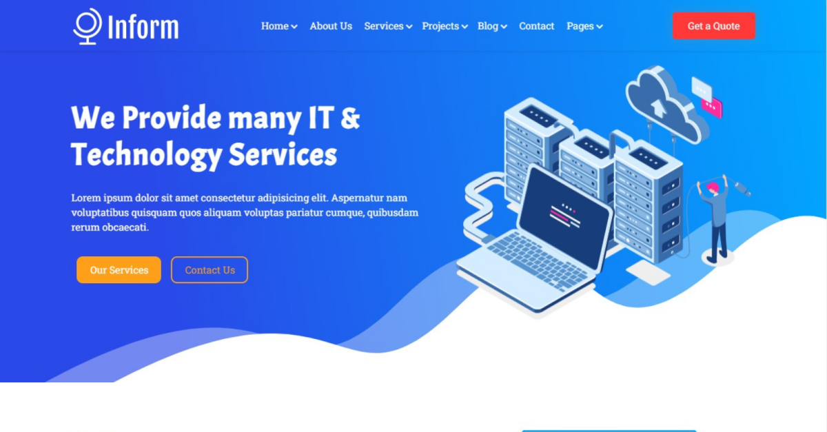 Inform - IT Solutions & Business Services Web Template