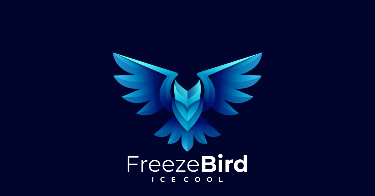 Freeze Bird Gradient Logo #217118 - TemplateMonster