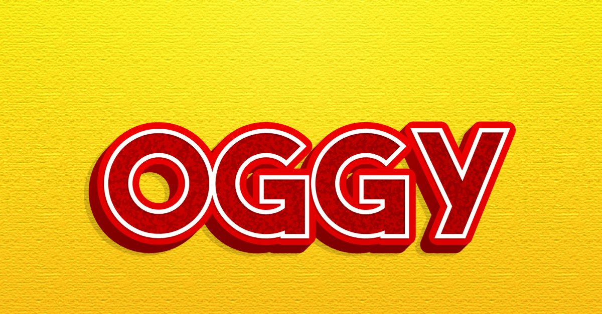 Oggy 3D Text Effect Design Template #217219 - TemplateMonster