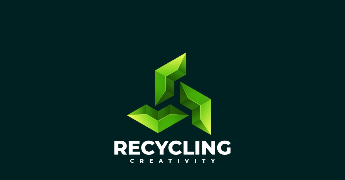 Recycle Gradient Logo Style #217228 - TemplateMonster